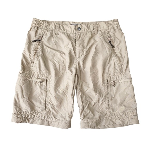 REI | Shorts | Rei Nylon Cargo Shorts Womens 8 Tan Lightweight Pockets ...